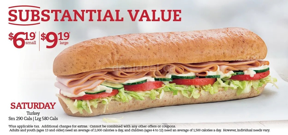 Mr.Sub Canada Deal of The Day - Daily Deals & Specials - 2023