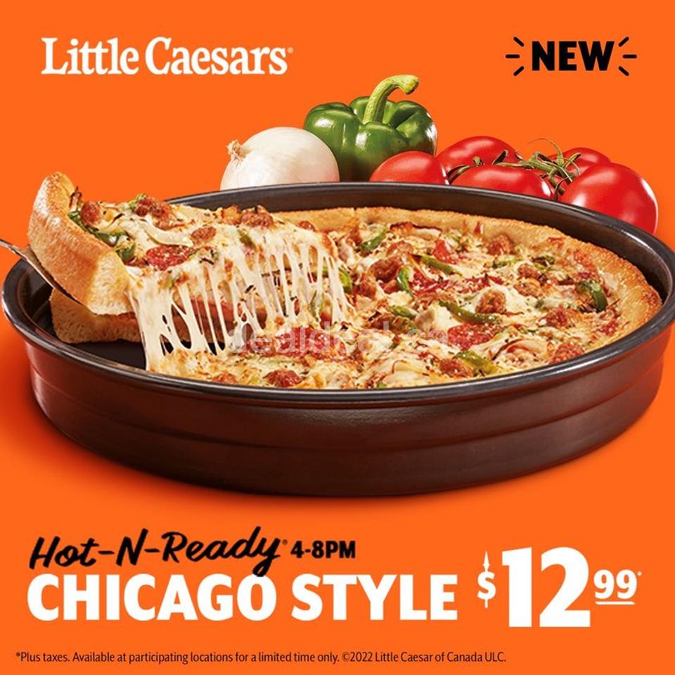 Chicago Style pizza for only $12.99 at Little Caesars