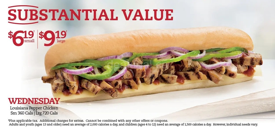 Mr.Sub Canada Deal of The Day - Daily Deals & Specials - 2023