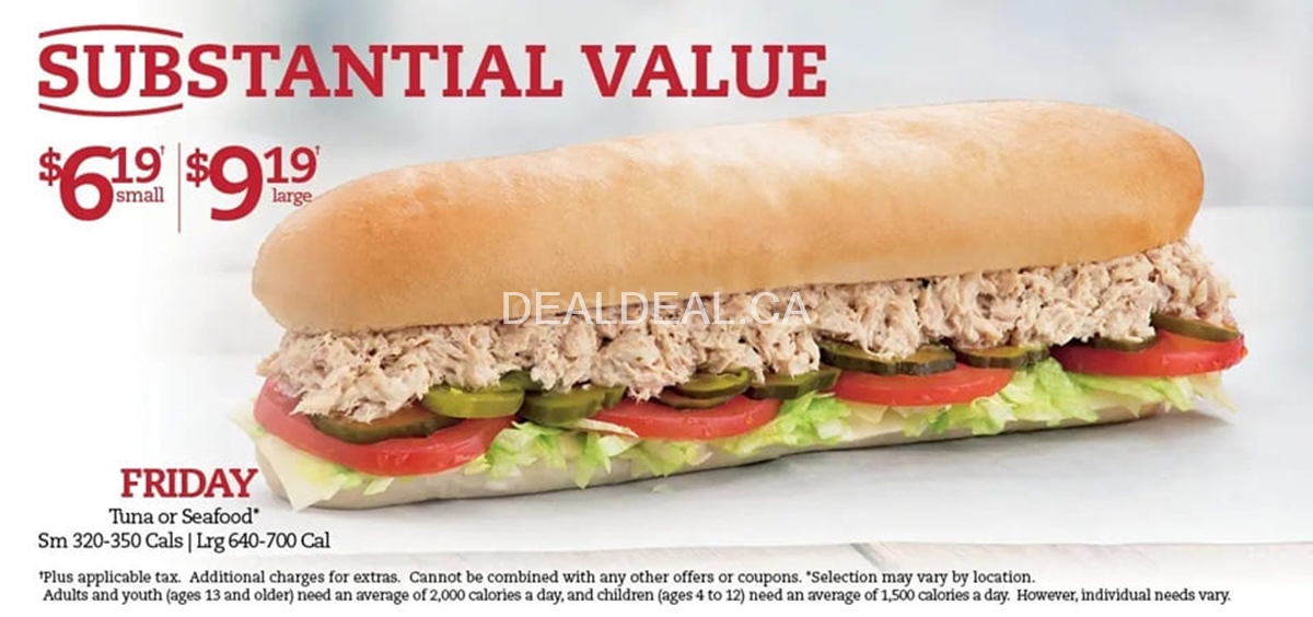 Mr.Sub Canada Deal of The Day - Daily Deals & Specials - 2023