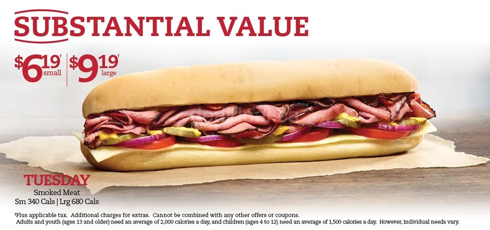 Mr.Sub Canada Deal of The Day - Daily Deals & Specials - 2023